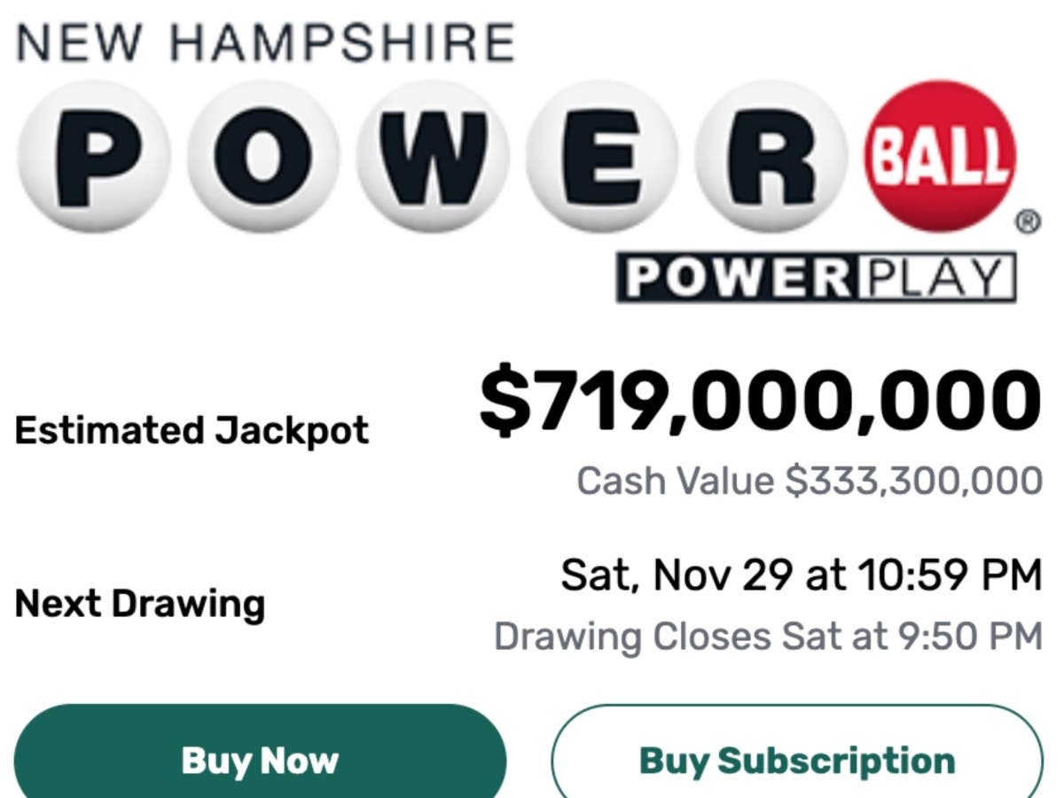 Post-Thanksgiving 2025 Powerball Jackpot Expected To Be $719 Million ...